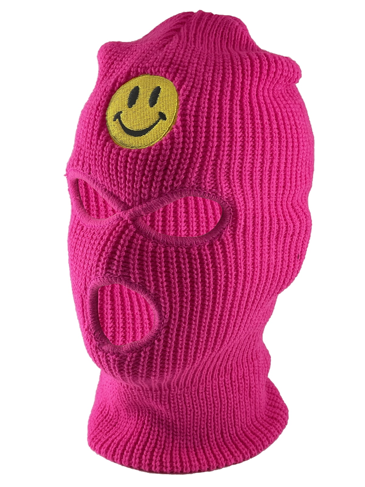 Gravity Threads Smile Face 3-Hole Ski Mask - Smile - Hot Pink - Walmart.com