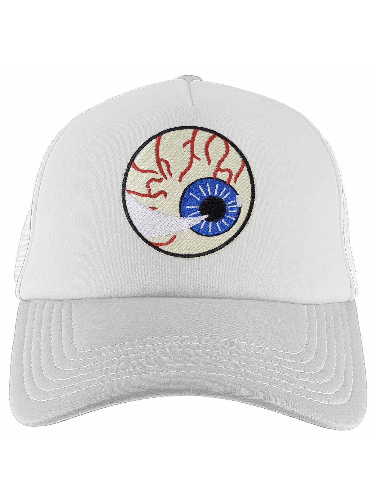 Gravity Threads Eyeball Adjustable Trucker Hat - White - Walmart.com