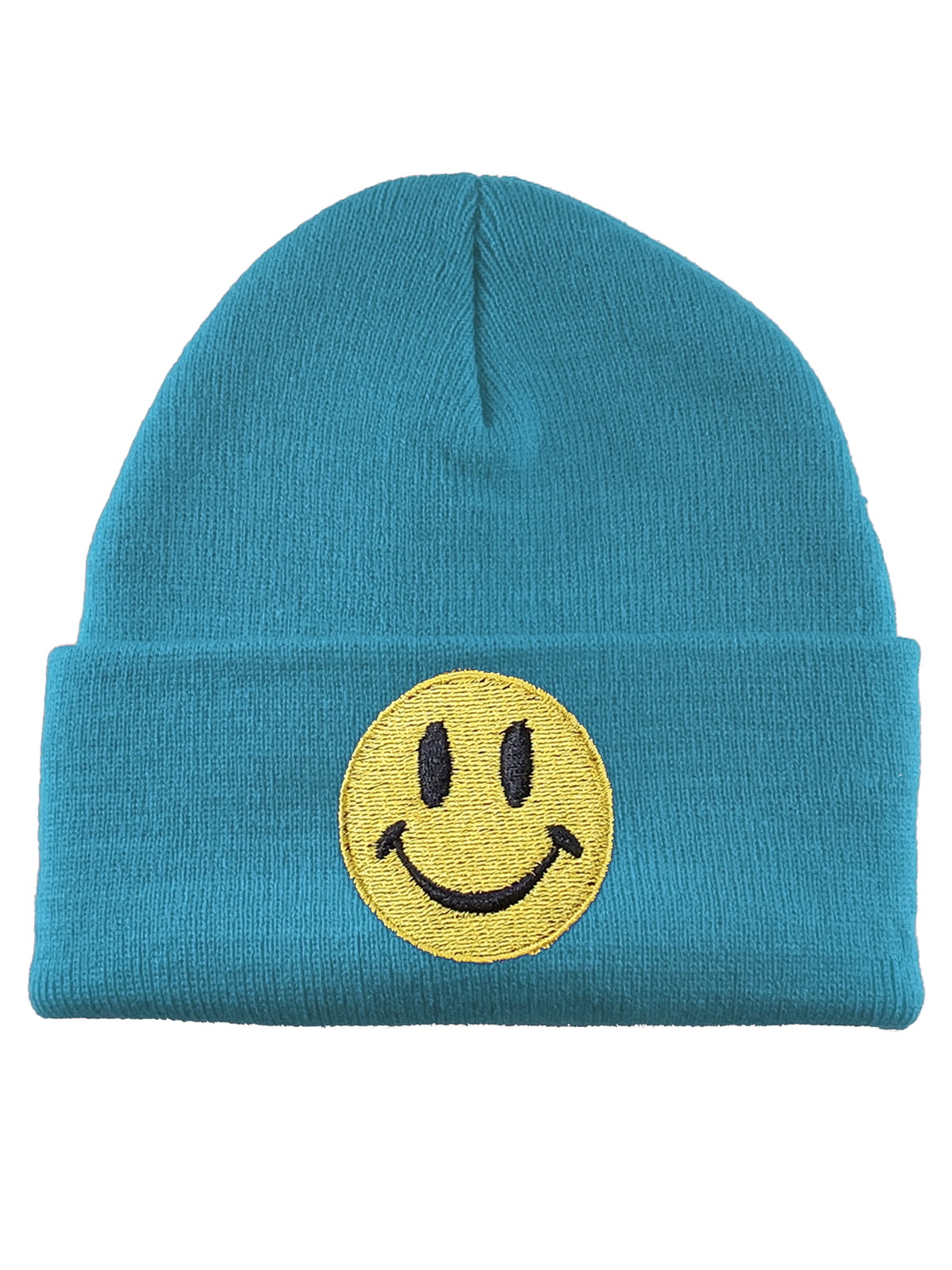 Gravity Threads Smile Face Beanie, Classic Turquoise - Walmart.com