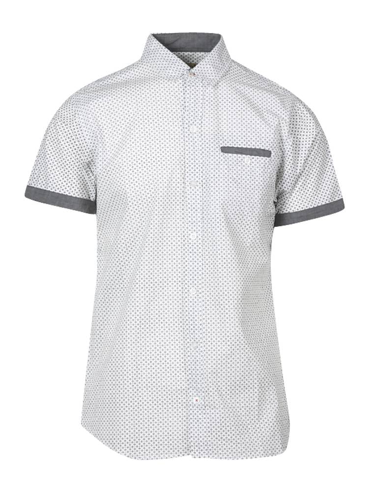 Gravity Threads Square Dot Dress Shirt - White - X-Large - Walmart.com