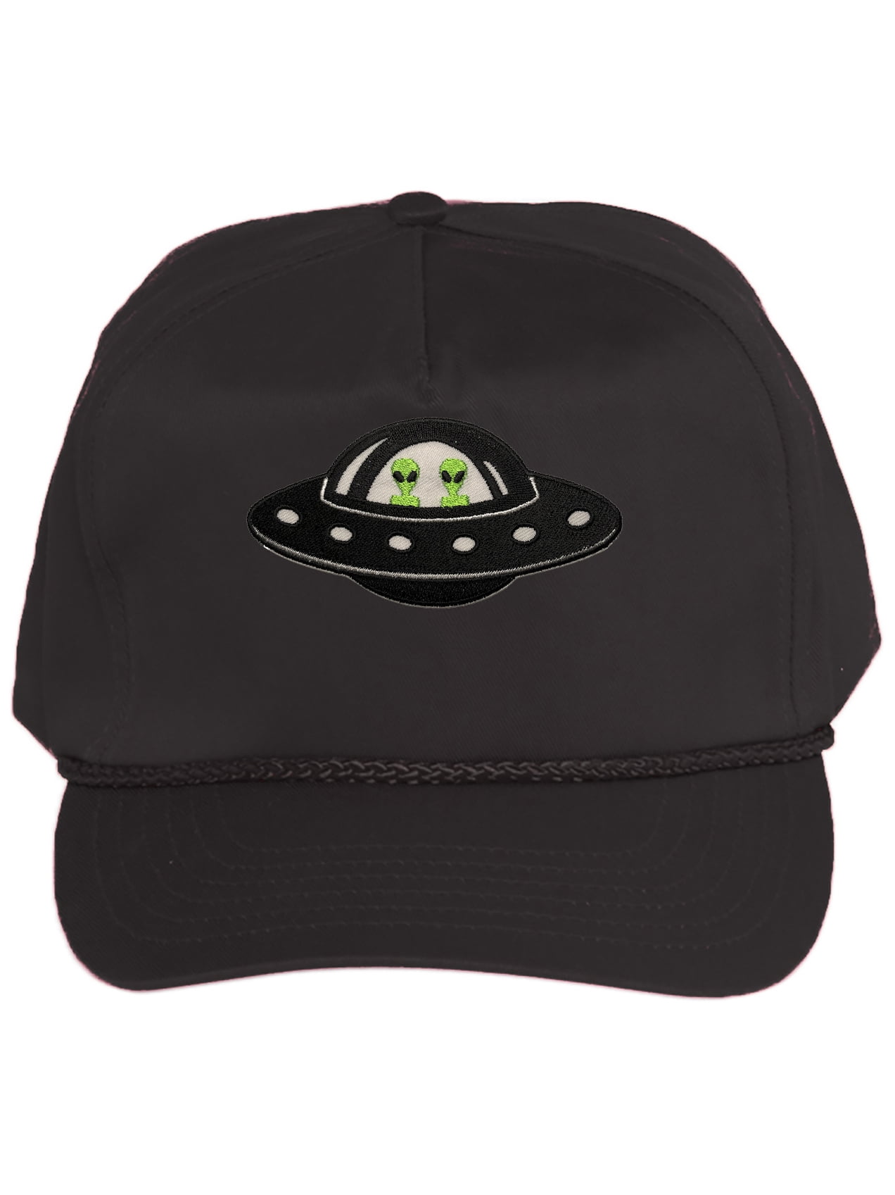 Gravity Threads UFO Alien Patch Cotton Twill Cap - Black - Walmart.com
