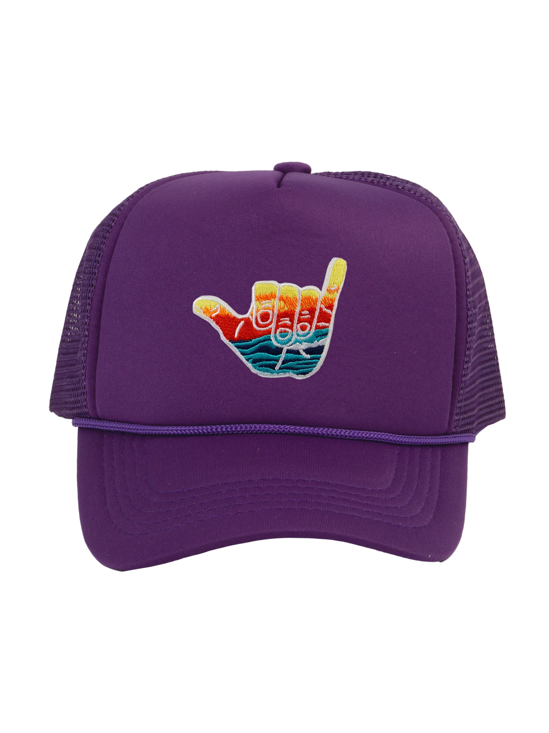 Gravity Trading Shaka Learn to Surf Patch Trucker Hat, Purple - Walmart.com