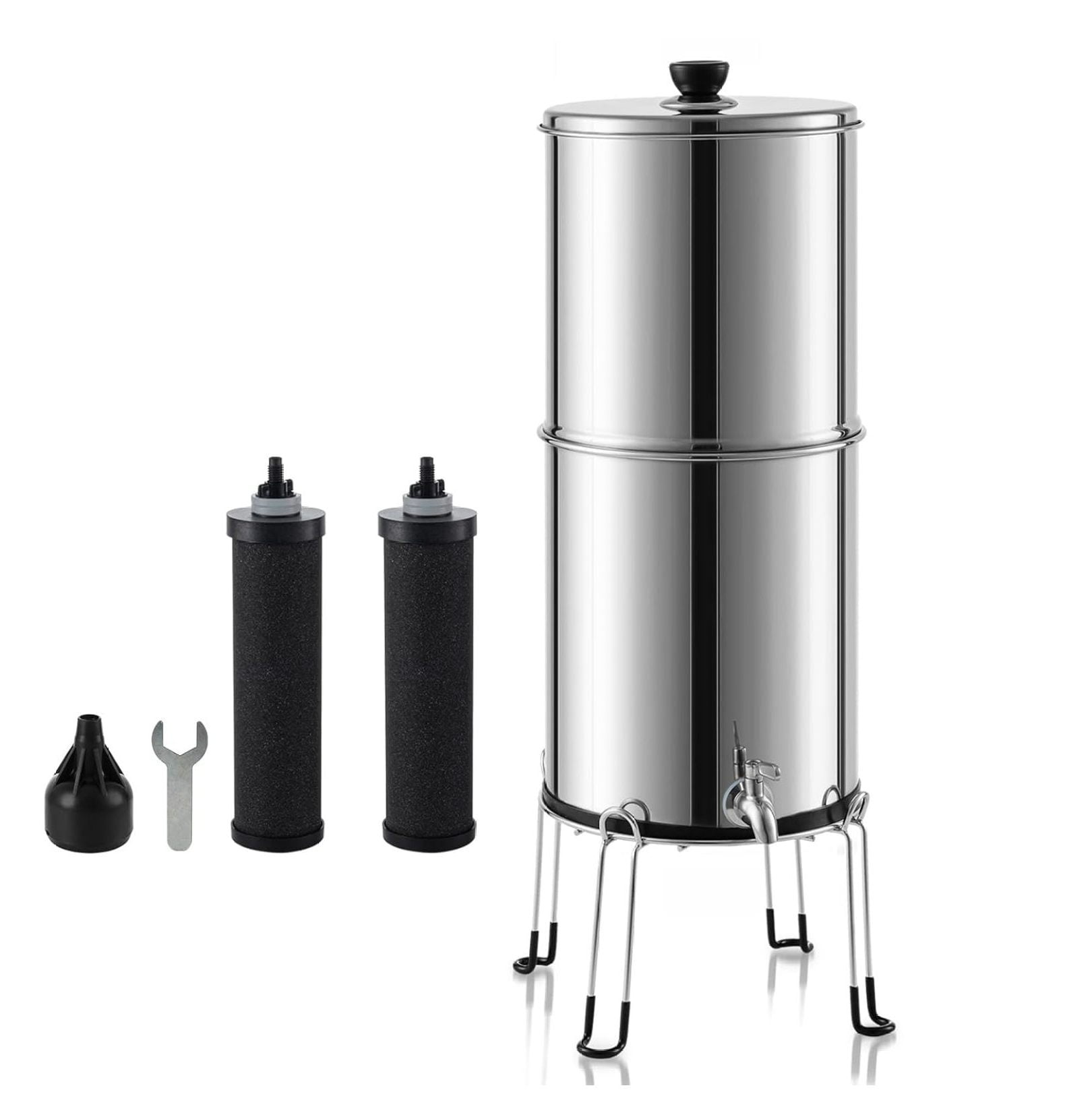 Gravity Water Filter System, 2.25 Gallons Gravity Water Purifier System ...