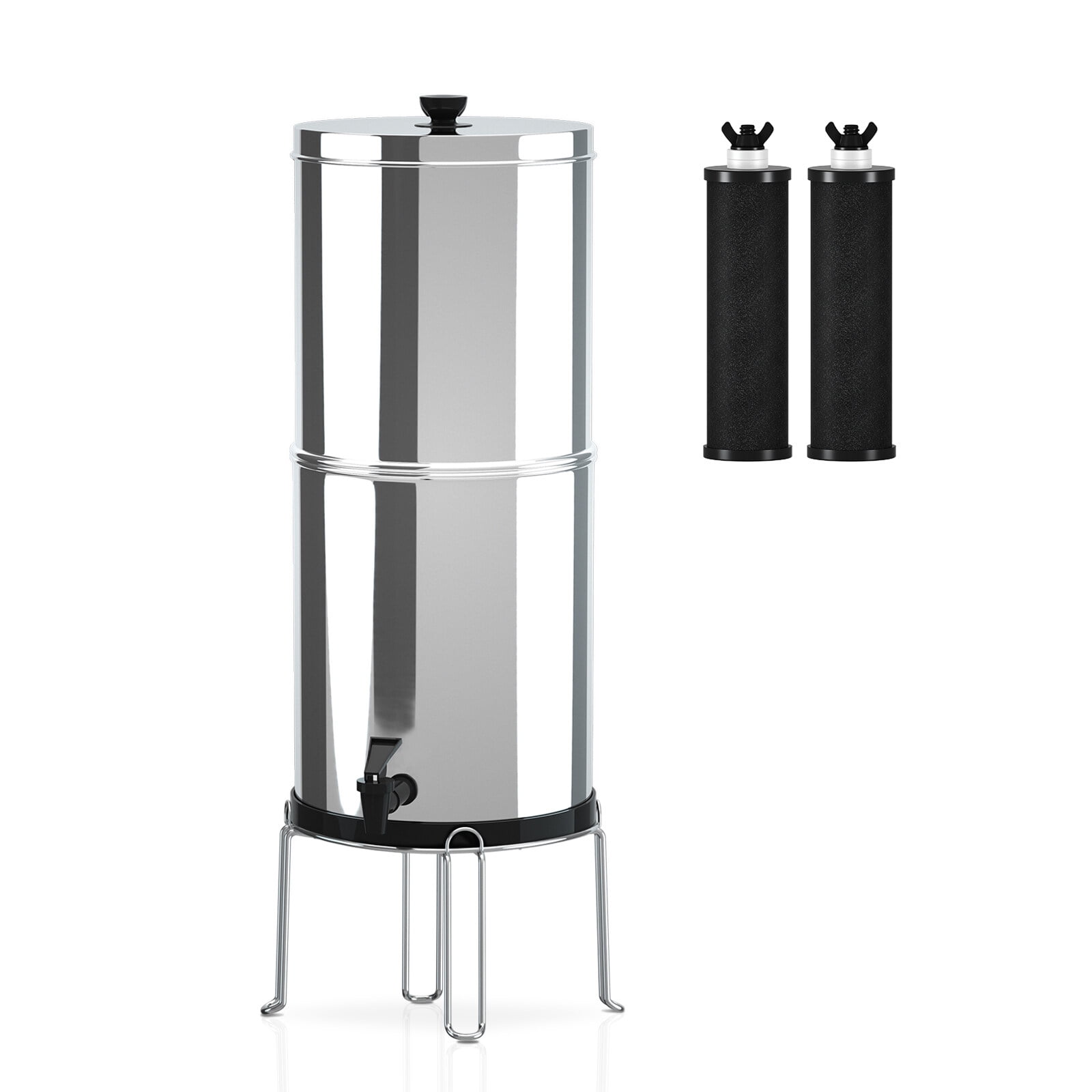 Gravity Water Filter System Water Filtration Bucket with Stand for Home ...