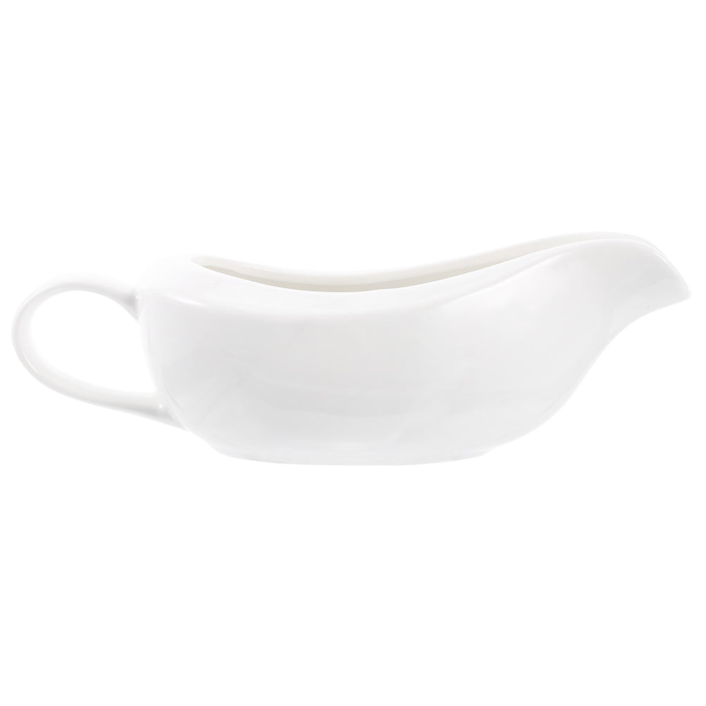 Ceramic Gravy Pourer with Spout and Handle, Porcelain Sauce Creamer ...