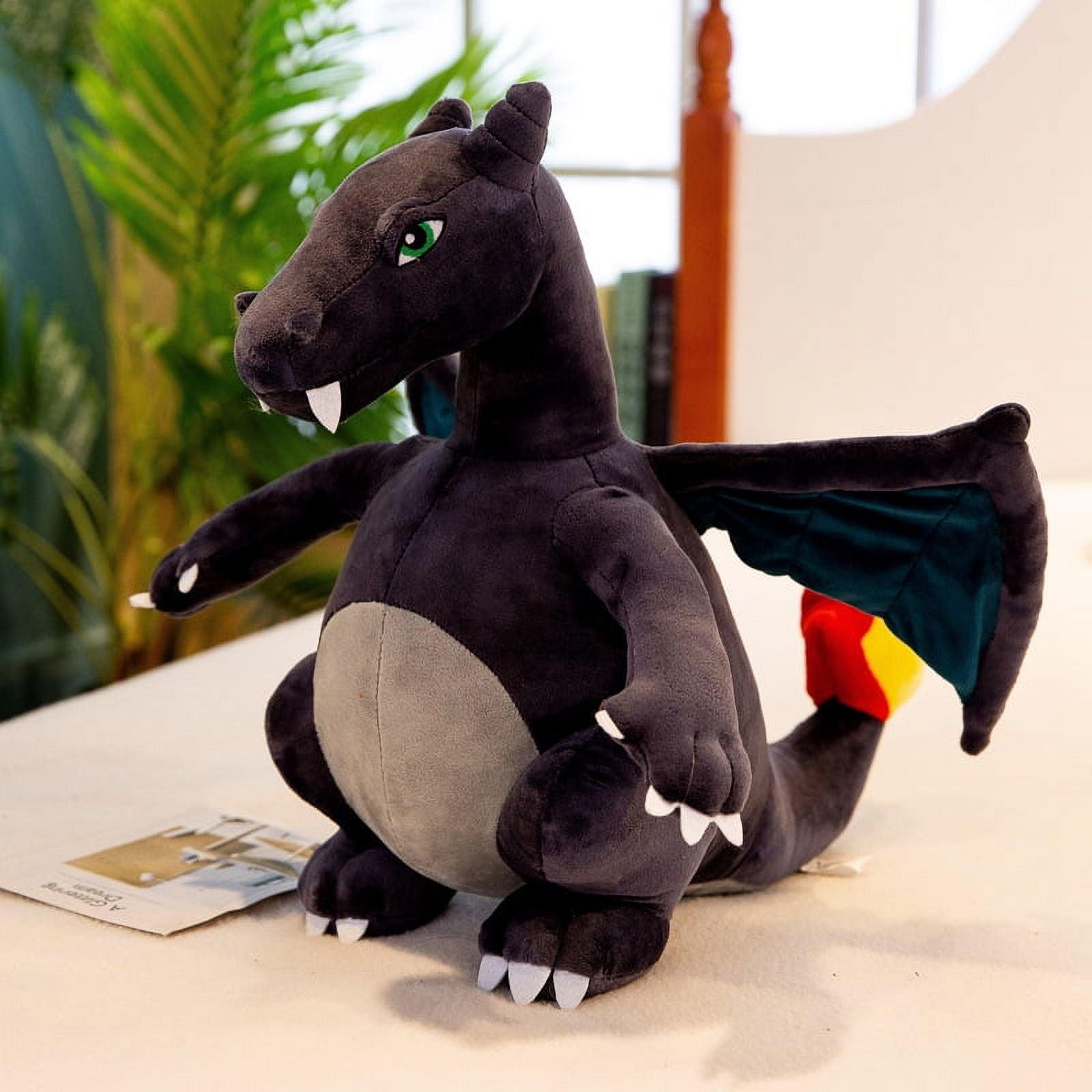 Gray 12in Char i zard Plush Toy,Cute Stuffed Animal,Soft Plushie,Gifts ...