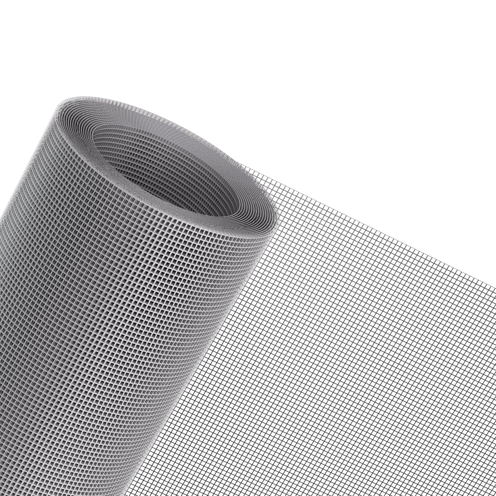 Gray 36 x 196 Inch Polyester Window & Door Screen Replacement Kit ...
