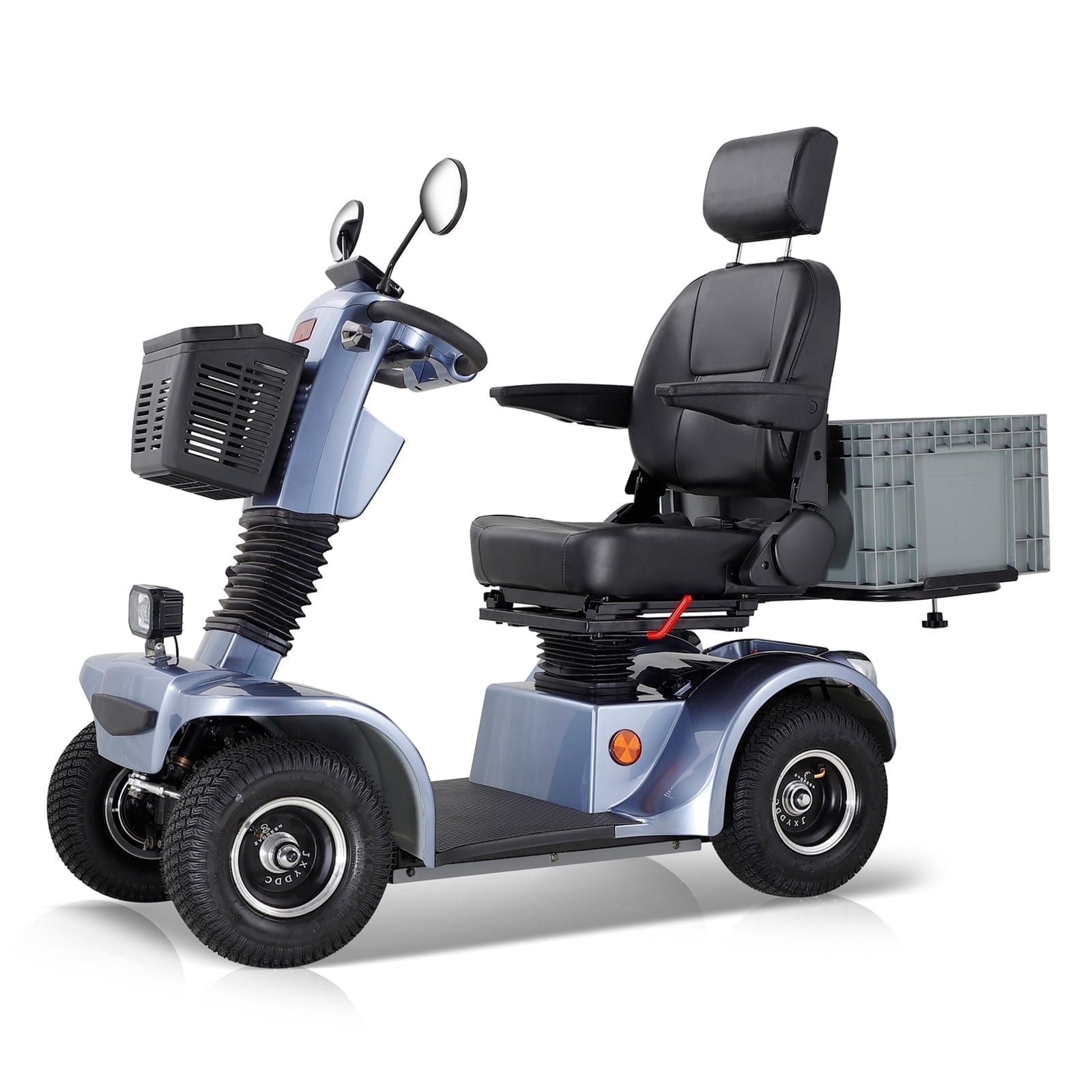 Mobility Scooter Secure 4-Wheel with Charger, Gray, - Walmart.com