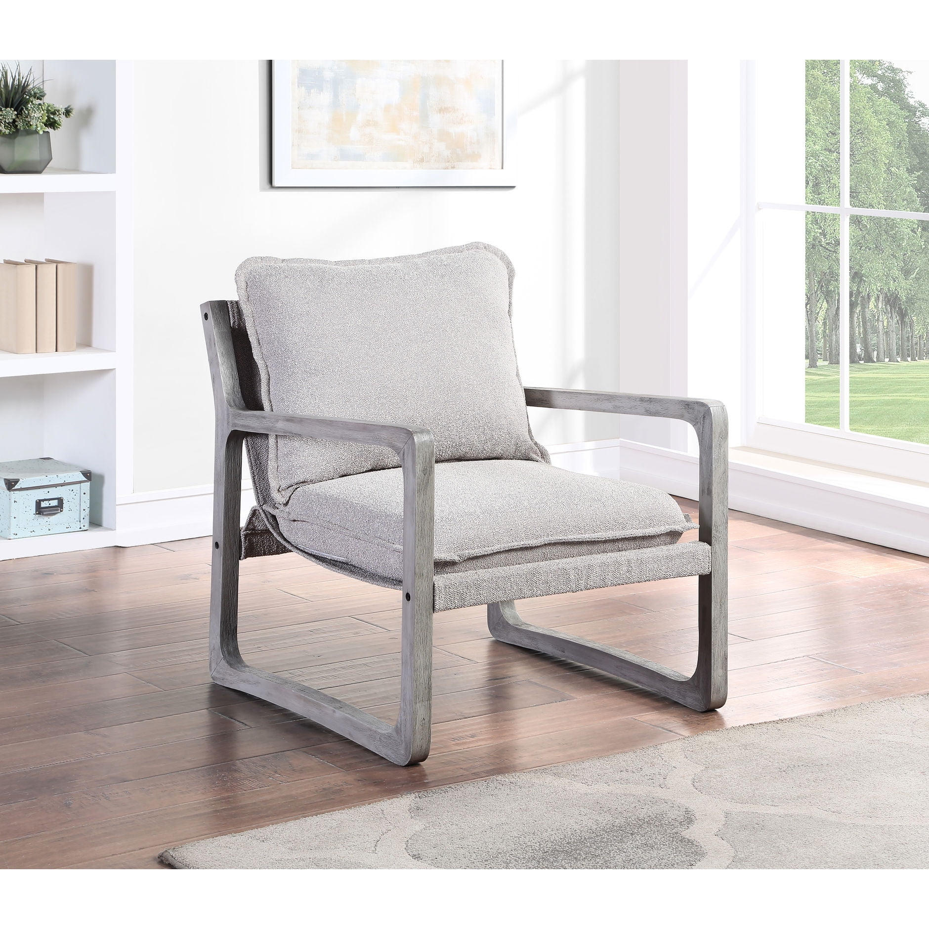 Gray Accent Chairs (Set of 2) - Sturdy Frame - 33 in Depth - Walmart.com