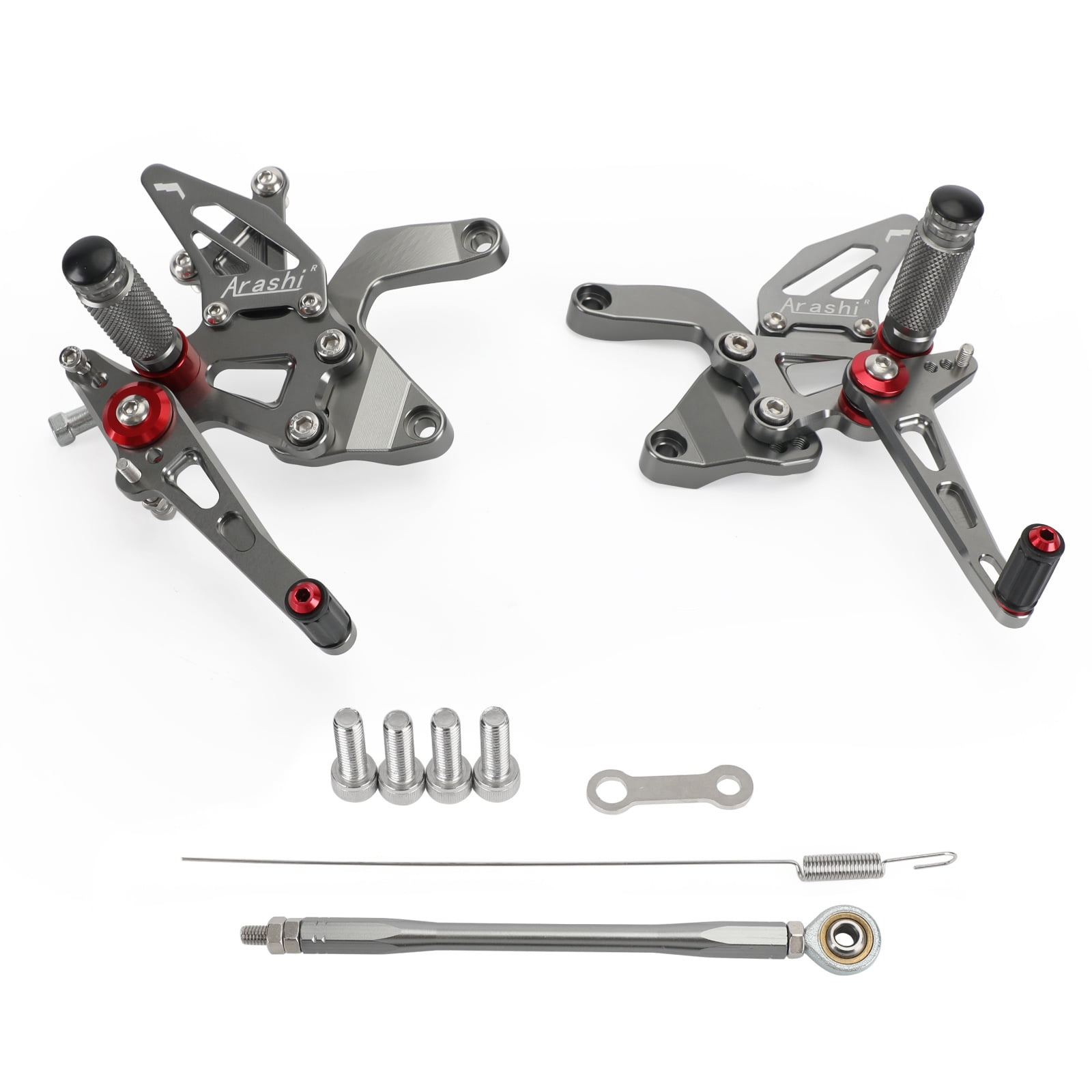 Gray Aluminum Rear Sets Foot Pegs For Kawasaki Z900 2021-2022 - Walmart.com