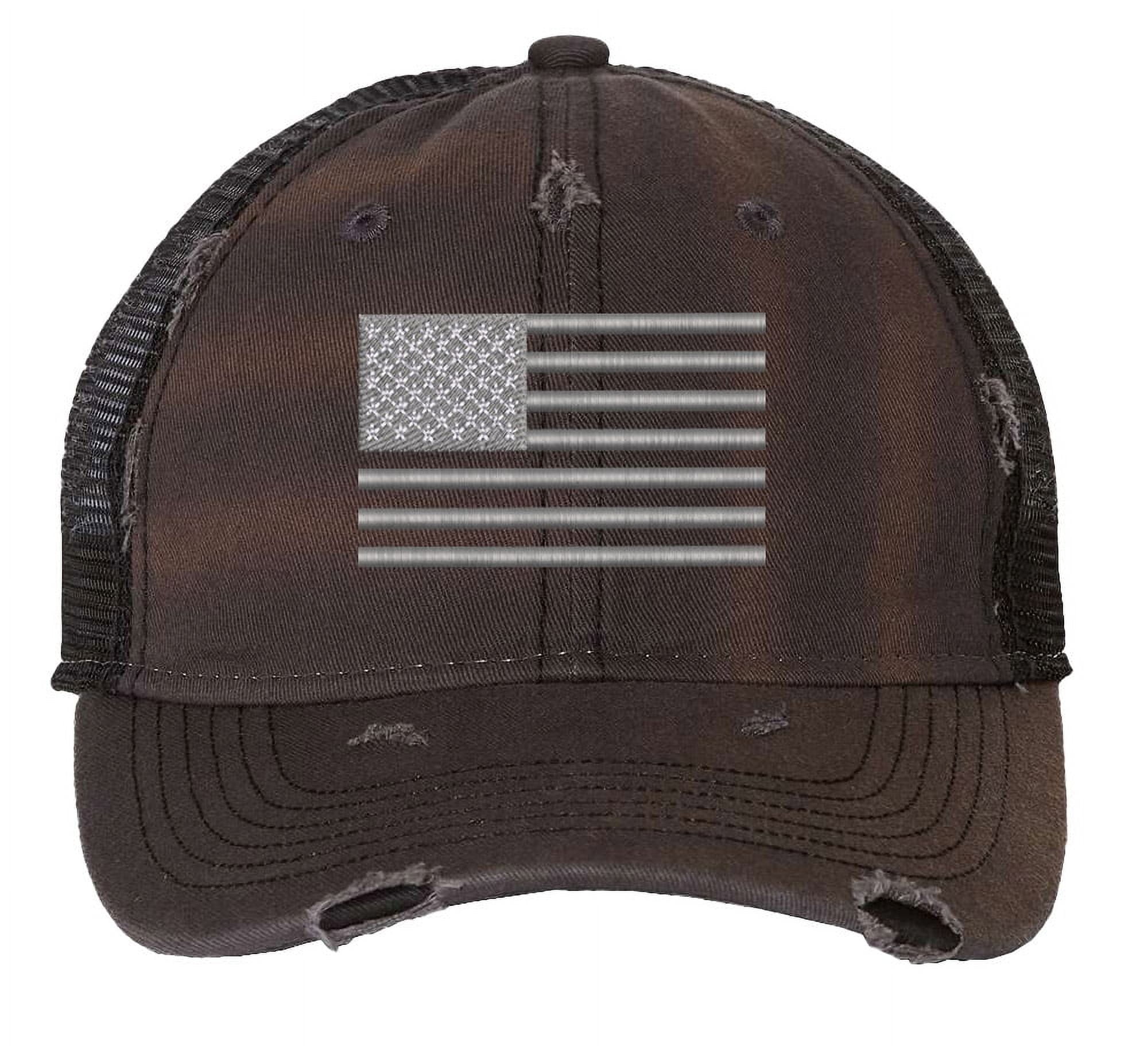 Gray American Flag Trucker Hat, US Flag Hat, Patriotic Hat, USA Flag ...