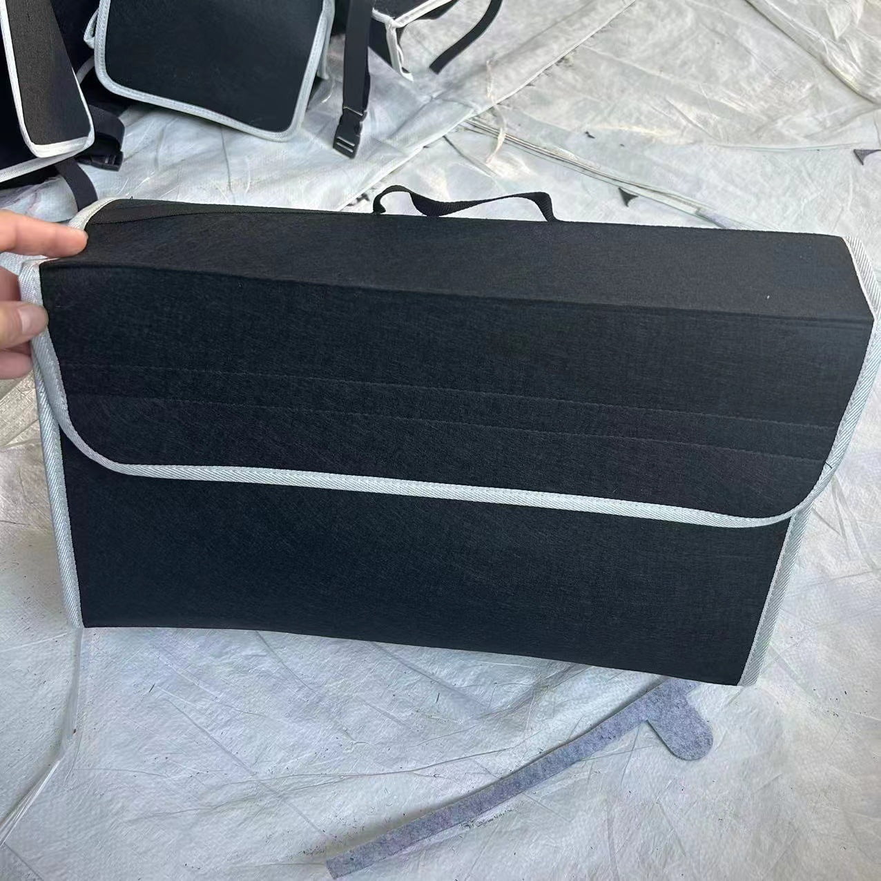 Gray Anti Slip Compartment Boot Storage Organizer Tool Car Storage Bag ...