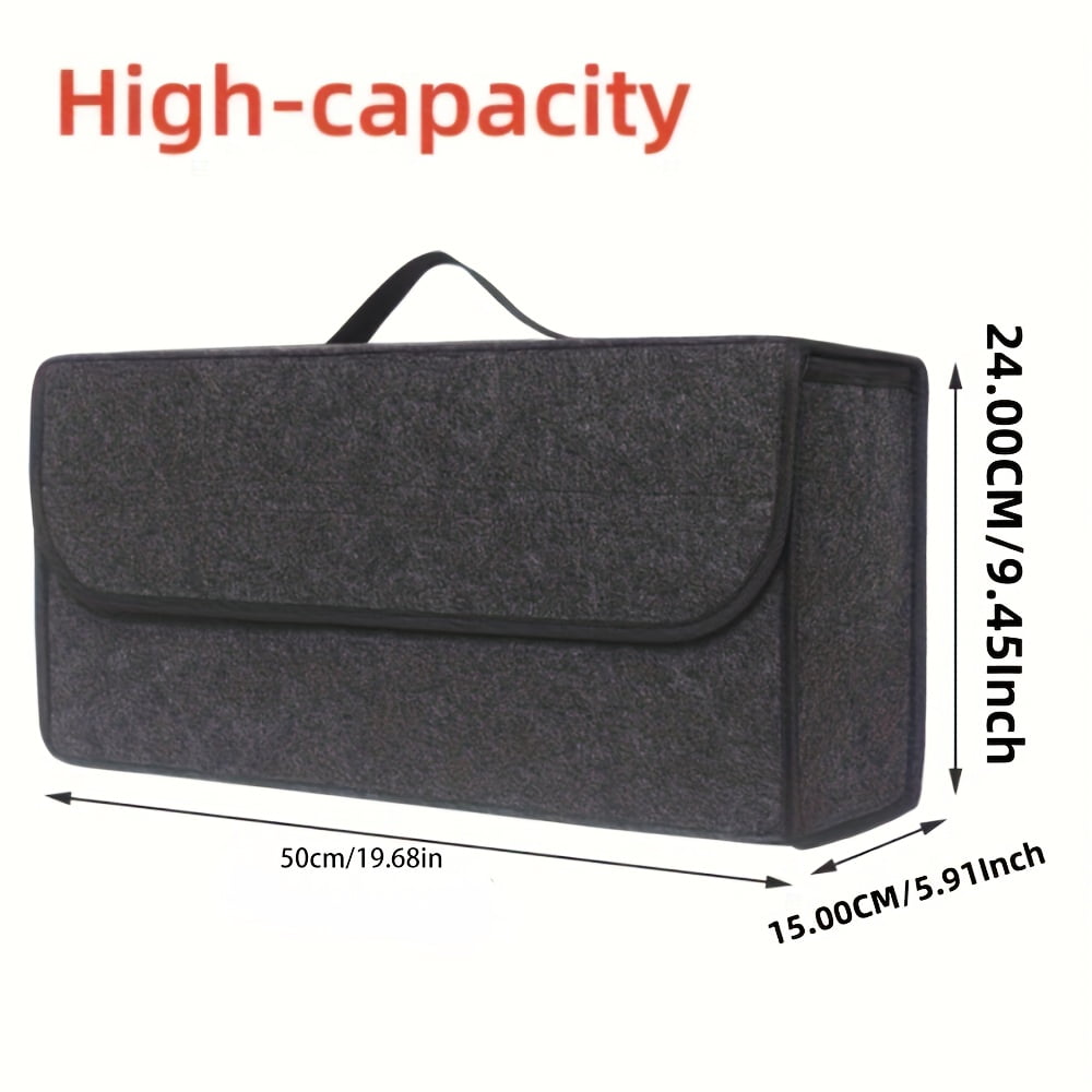 Gray Anti Slip Compartment Boot Storage Organizer Tool Car Storage Bag ...