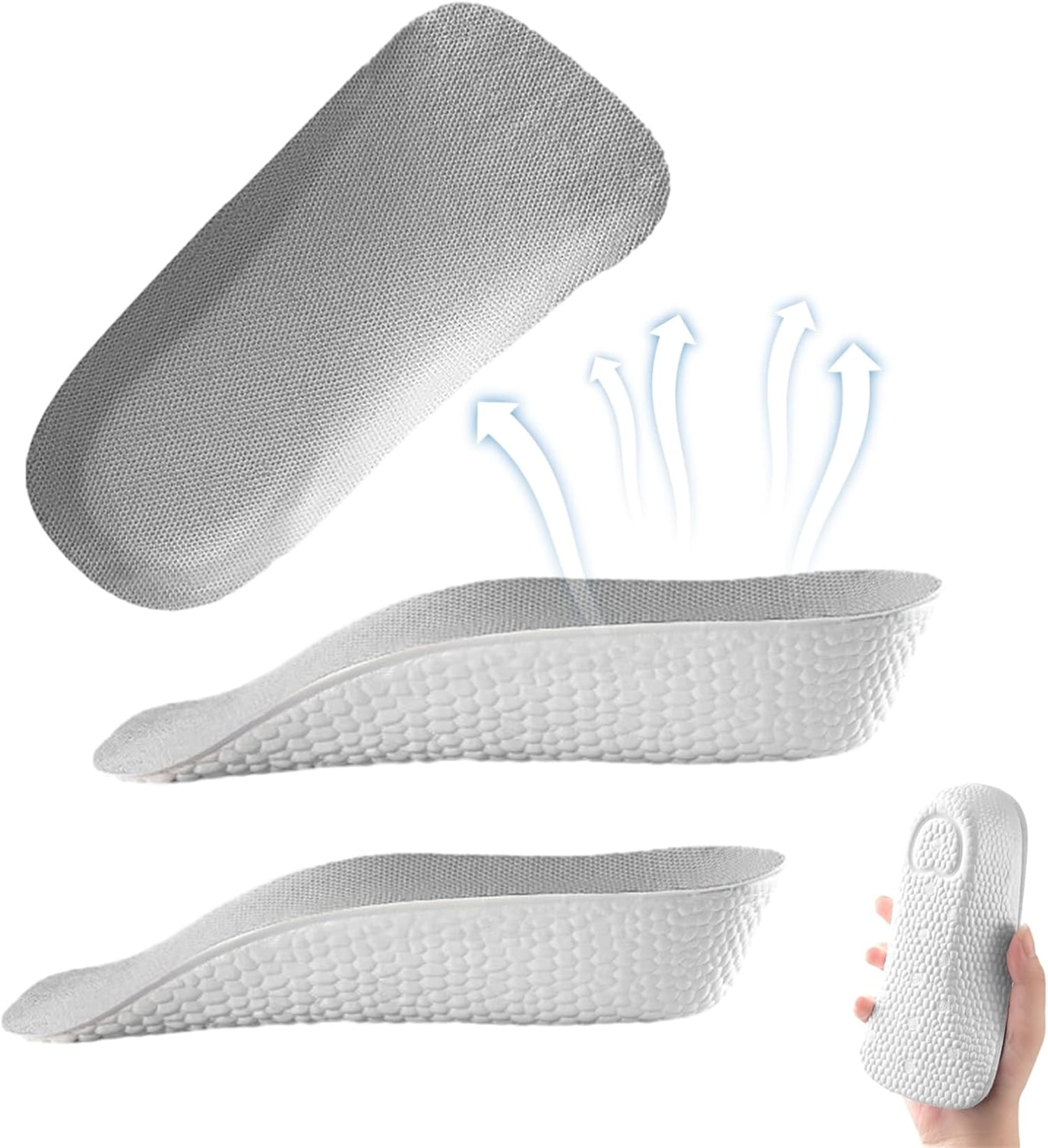 Gray Arch Support Pads,1In Arch Support Shoe Lifts for Leg Length ...