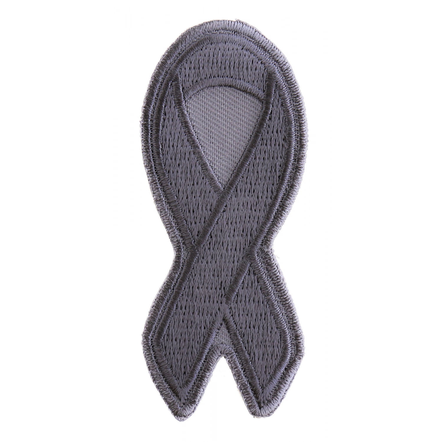 Gray Asthma and Brain Cancer Awareness Ribbon Patch - Walmart.com