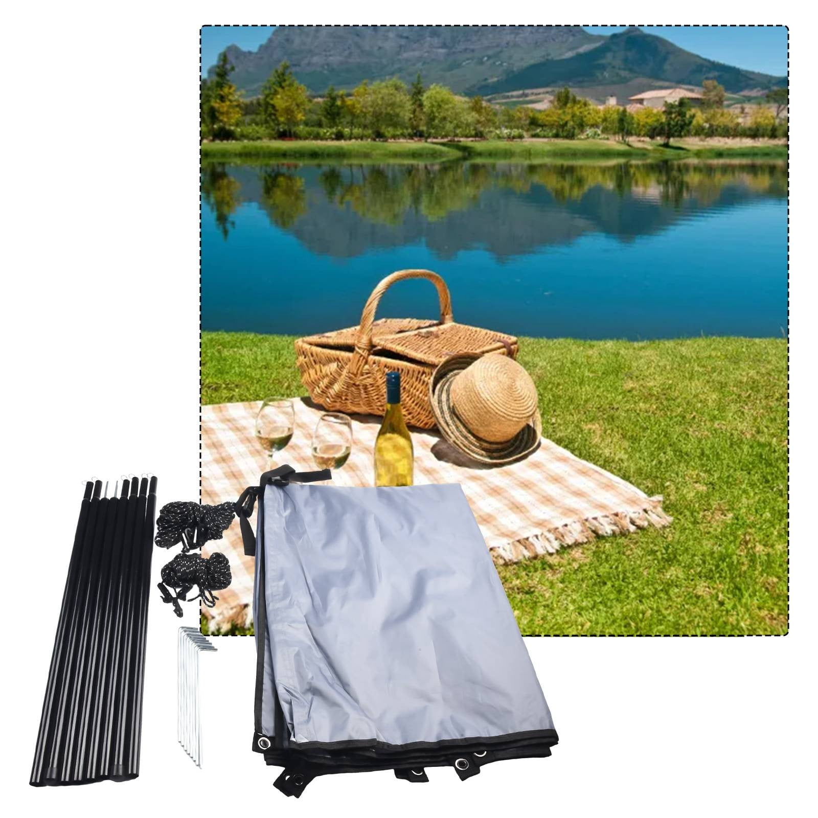 Gray Awning Sun Canopy Sunshade For Motorhome Van Campervan Suv Caravan ...