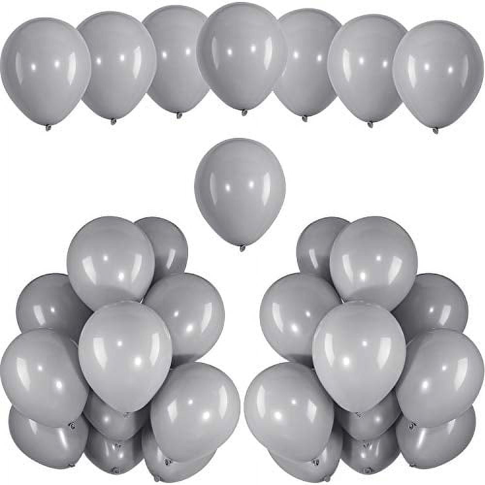 Gray Balloons 100 Pack 12 Inch Party Balloons Gray Latex Balloons for ...