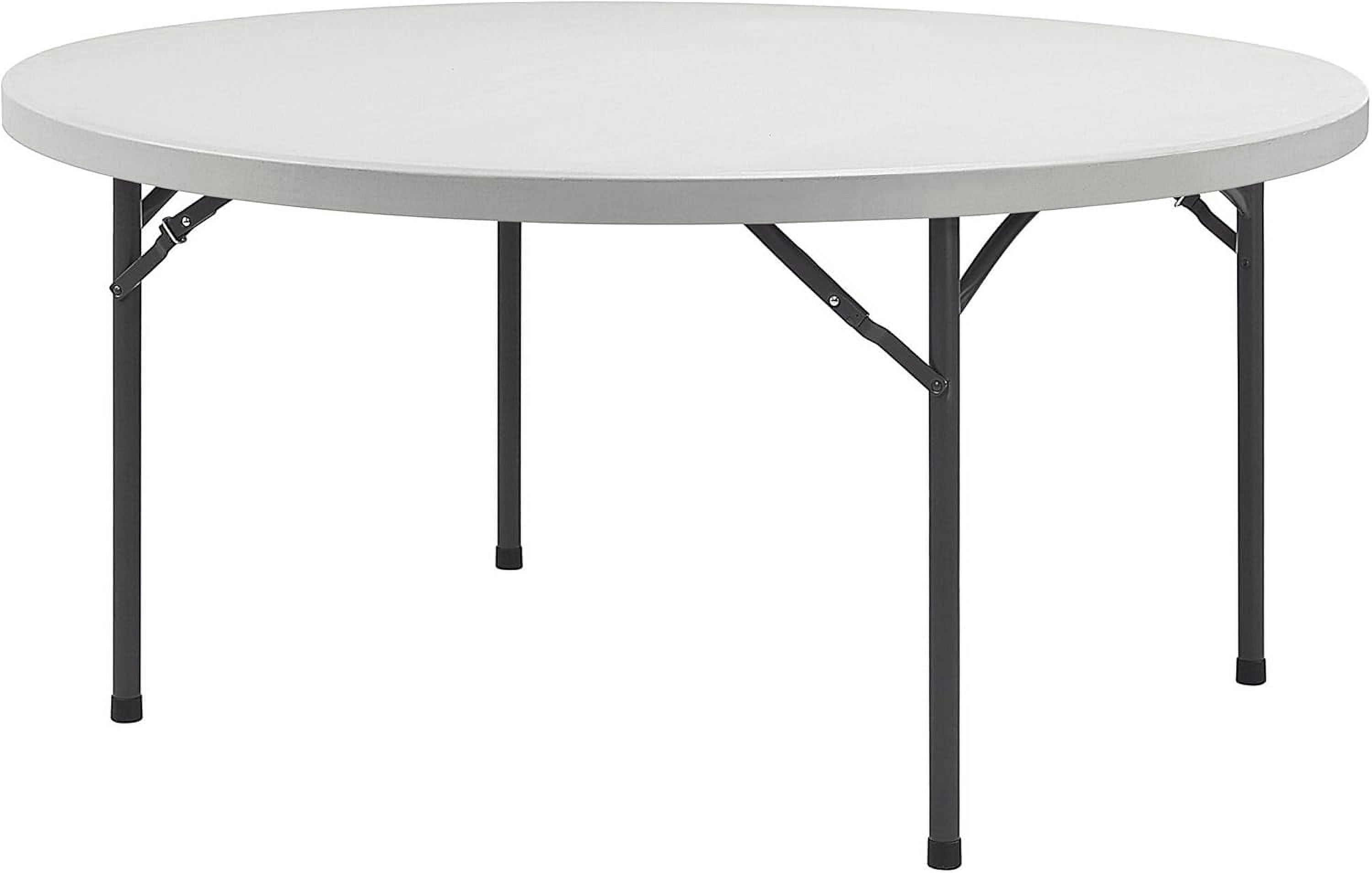 Gray Banquet Table, 60 by 60 by 29-1/2-Inch for Office Home - Walmart.com