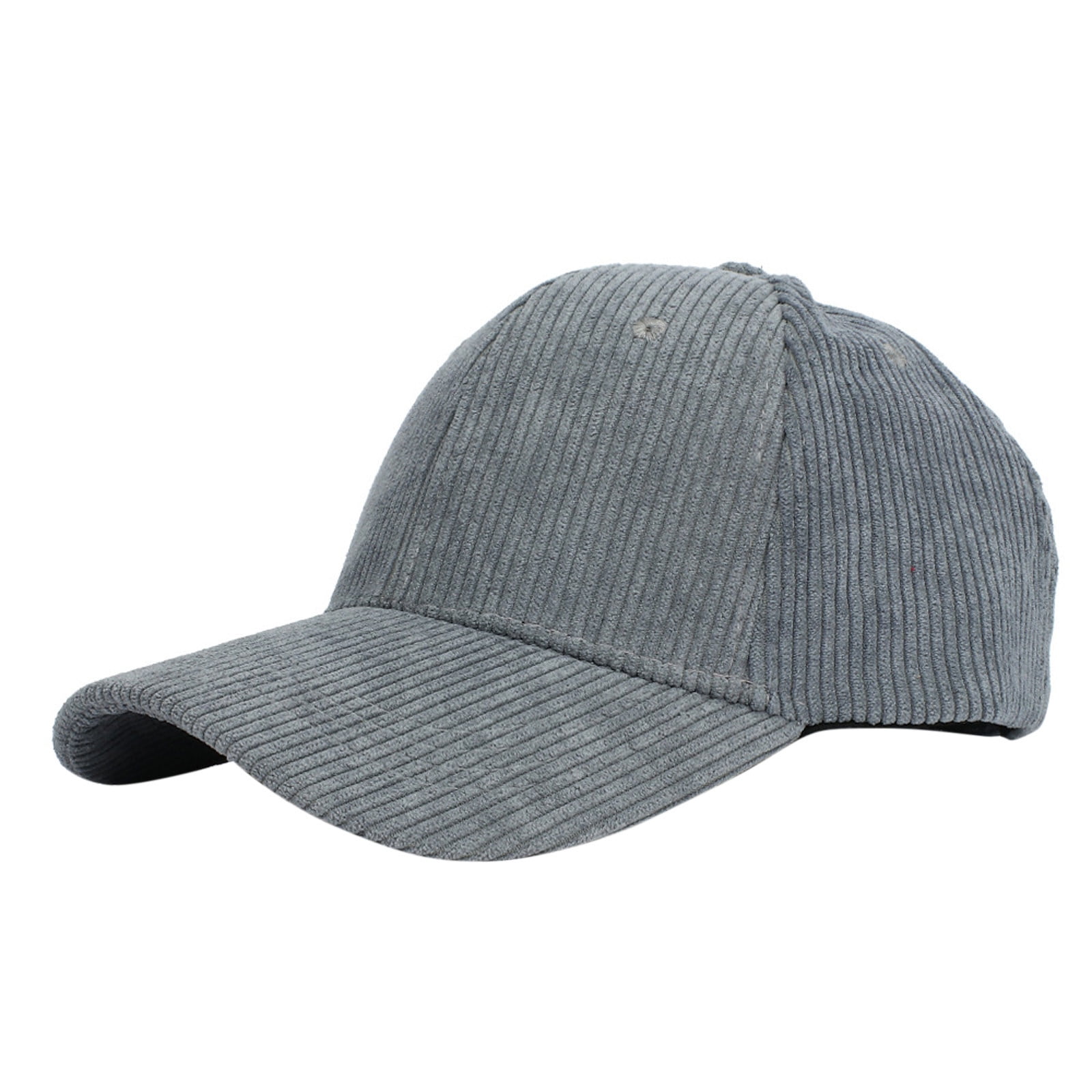 Gray Baseball Caps Corduroy Baseball Cap for Men Women Sports Hats Warm ...