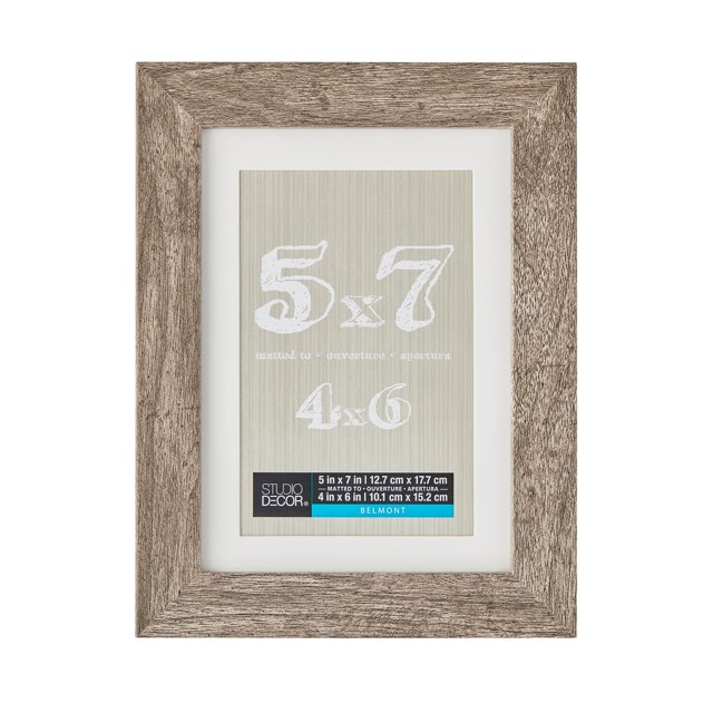 Gray Belmont Frame with Mat by Studio Décor® - Walmart.com