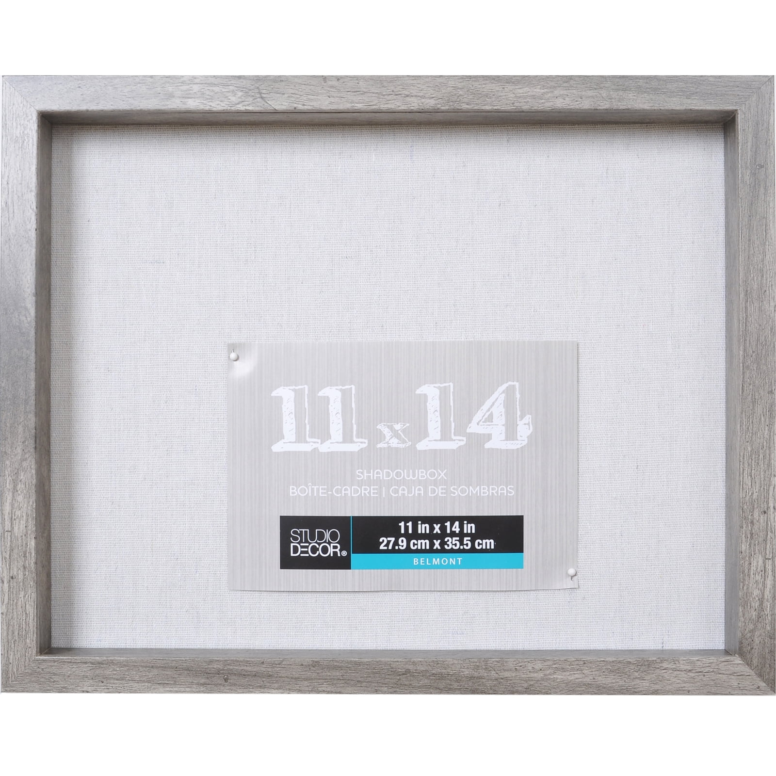 Studio Decor Gray Belmont Shadow Box - Walmart.com