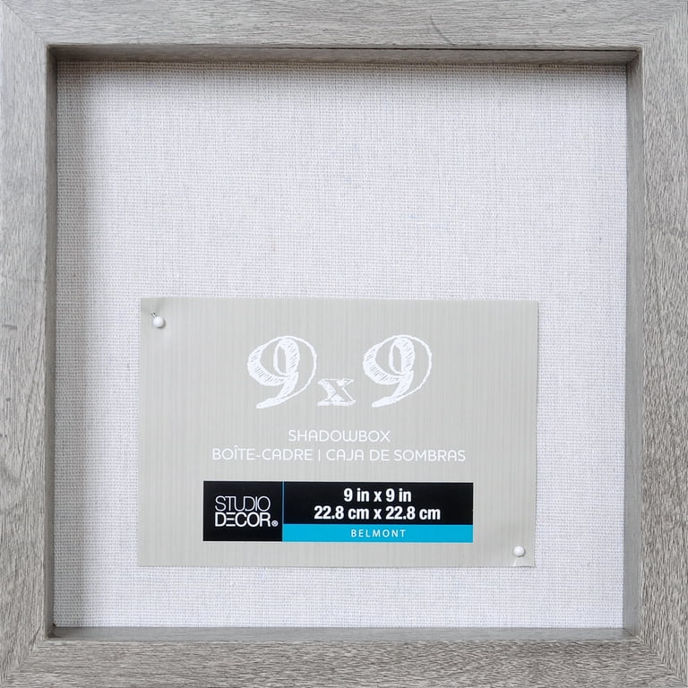 Gray Belmont Shadow Box by Studio Decor Walmart