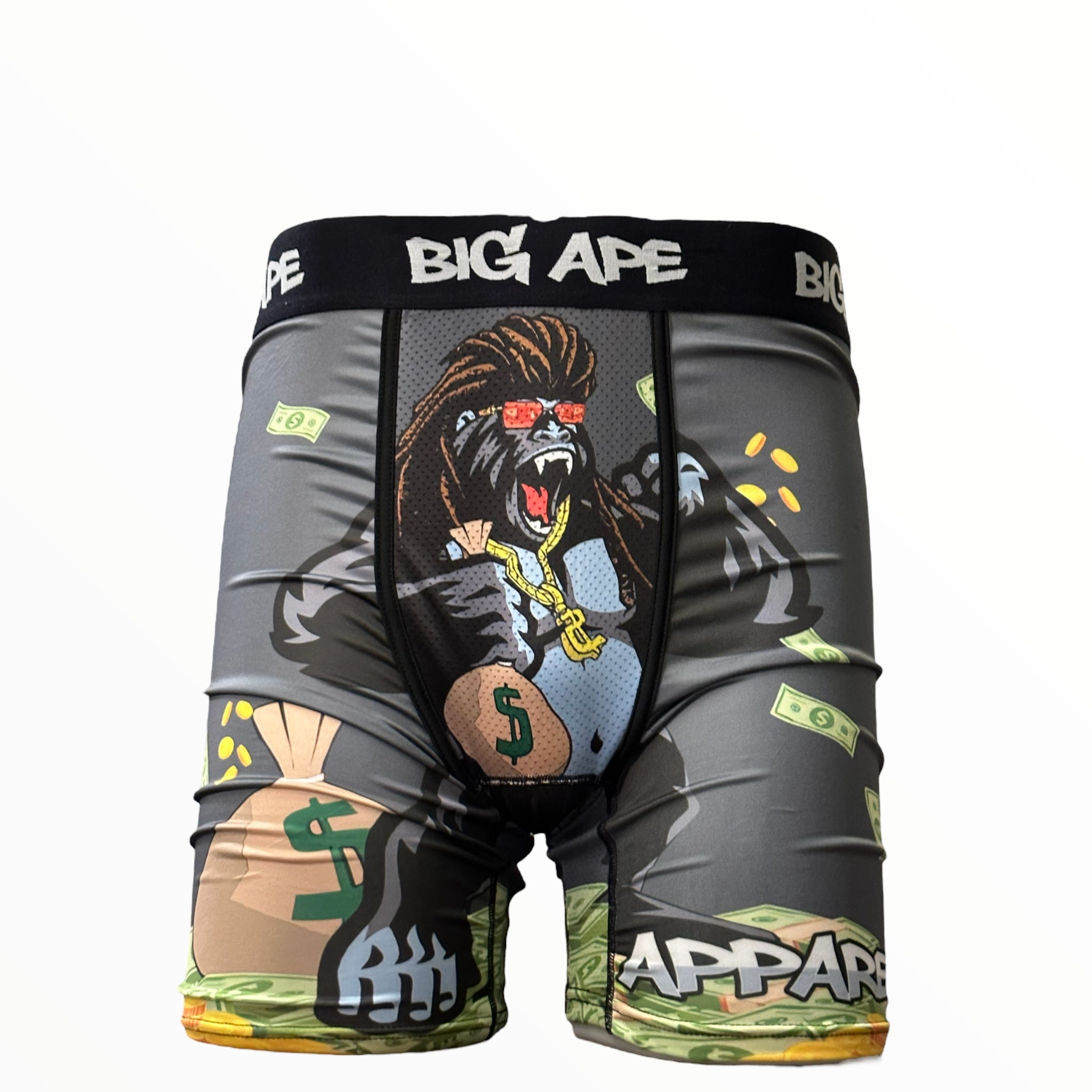 "Gray" Big Ape Boxer Shorts - Walmart.com