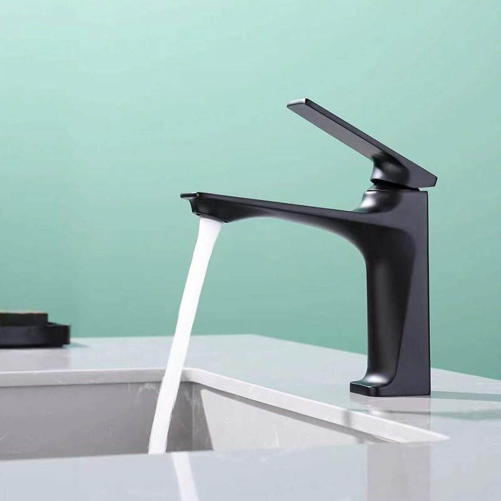 Gray Black Bathroom Basin Faucet Single Handle Single Hole Mixer Tap ...