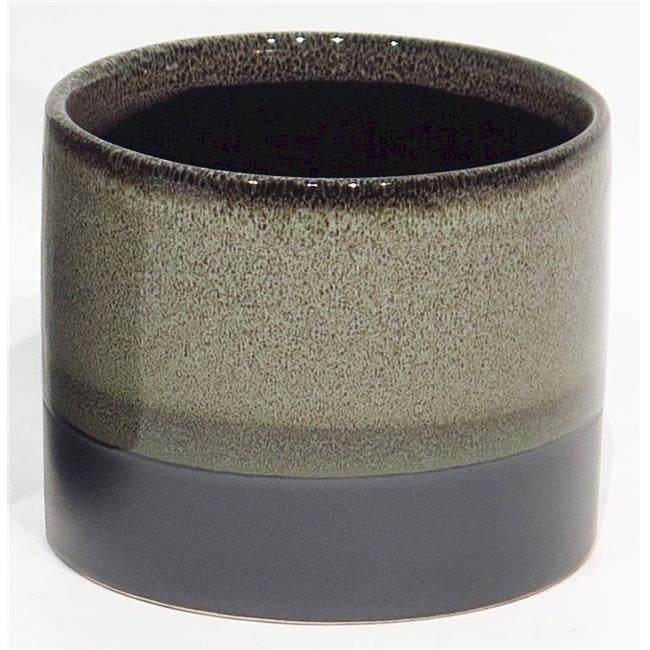 Gray & Black Reactive Glaze Ceramic Planter - Walmart.com