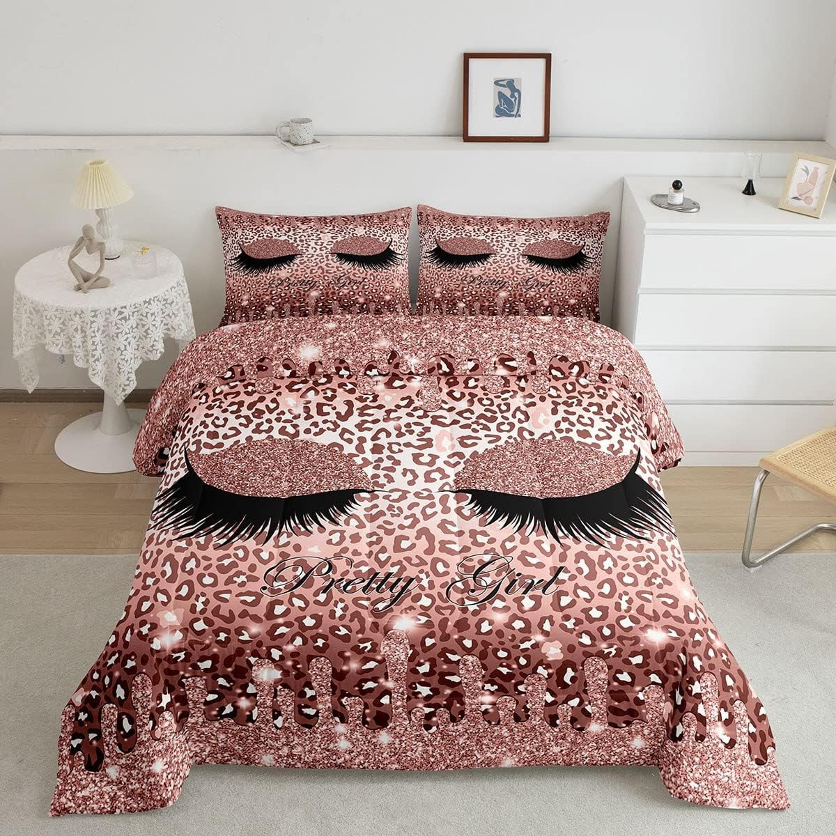 Gray Bling Comforter Set Twin Ballet Dance Bedding Set Sequins Glitters ...