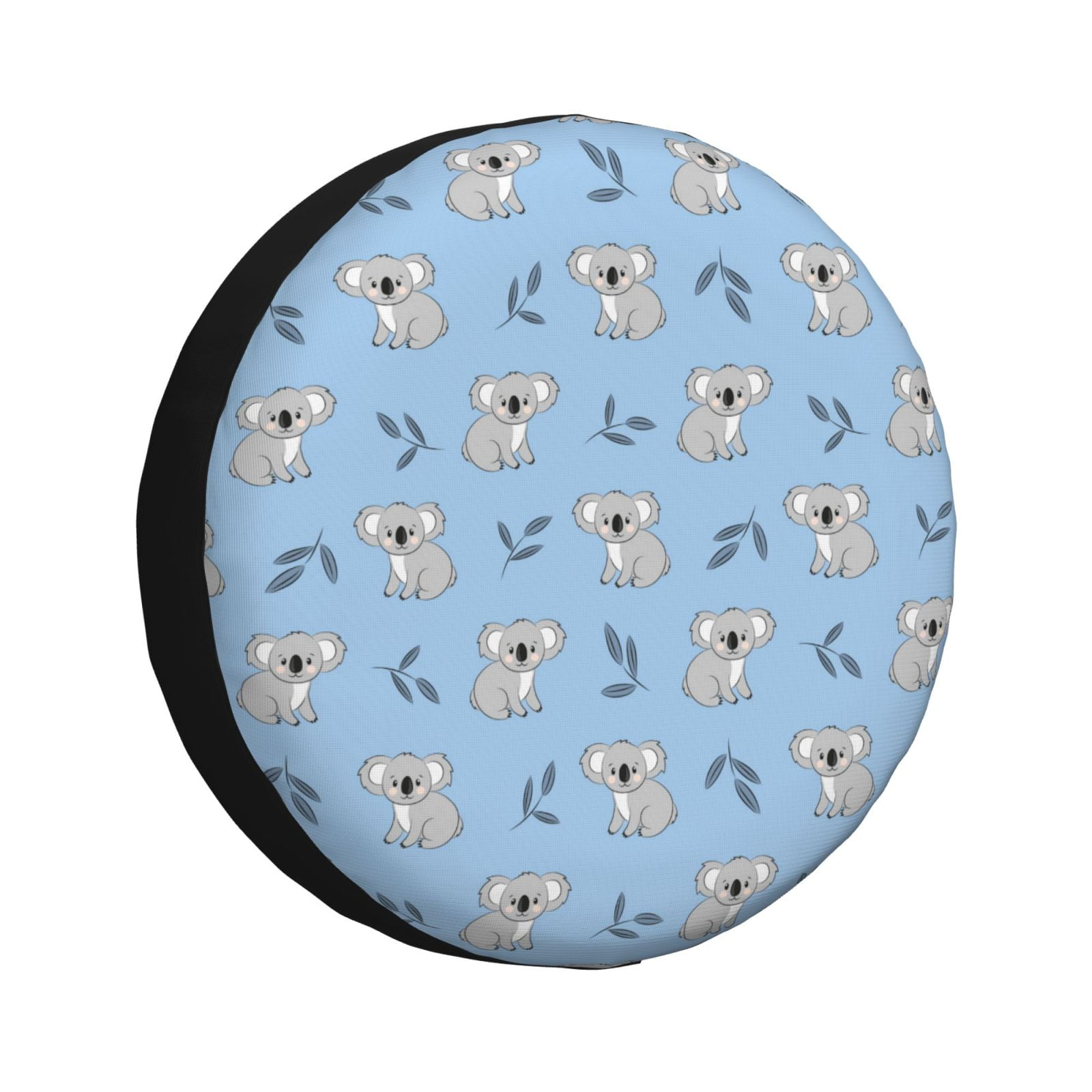 Gray Blue Koala Print Spare Tire Cover for Trailer Camper RV Truck SUV ...