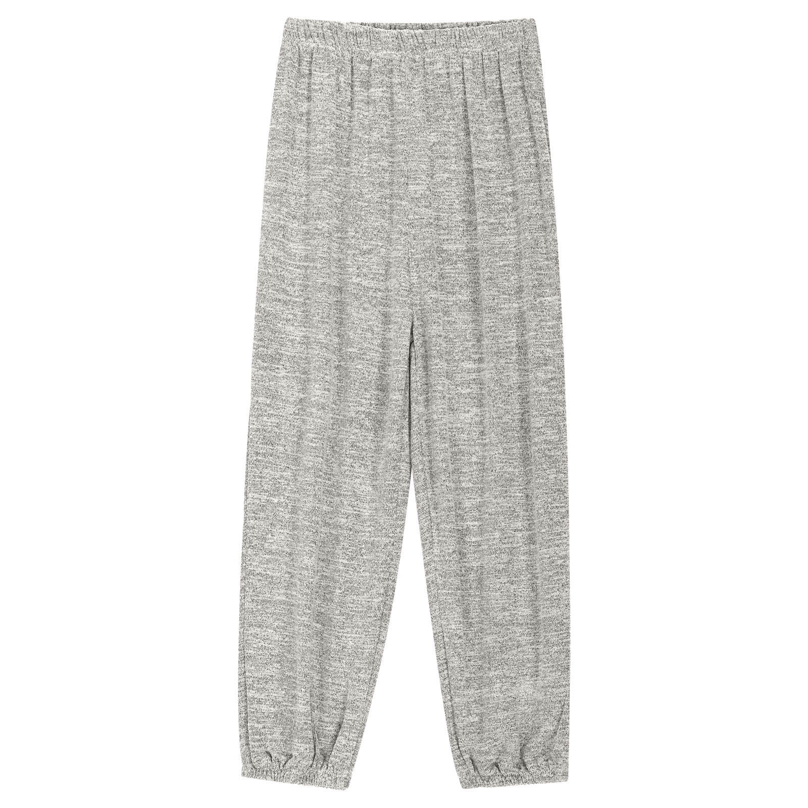 Gray Boy Girl Trousers Pants for Kids Girl Boy Fall Summer Spandex Cute ...