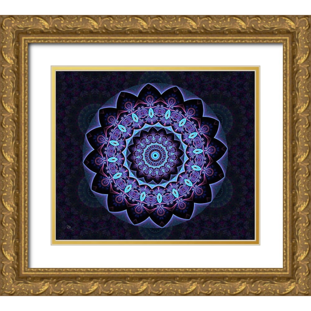 Gray, Cameron 30x26 Gold Ornate Wood Framed with Double Matting Museum ...