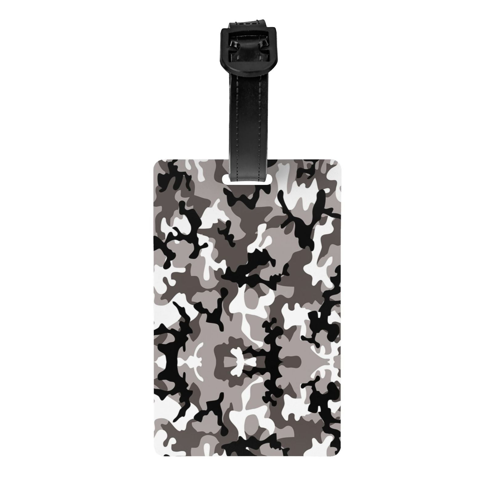 Gray Camouflage Luggage Identifier Name Tag For Backpacks Suitcases ...