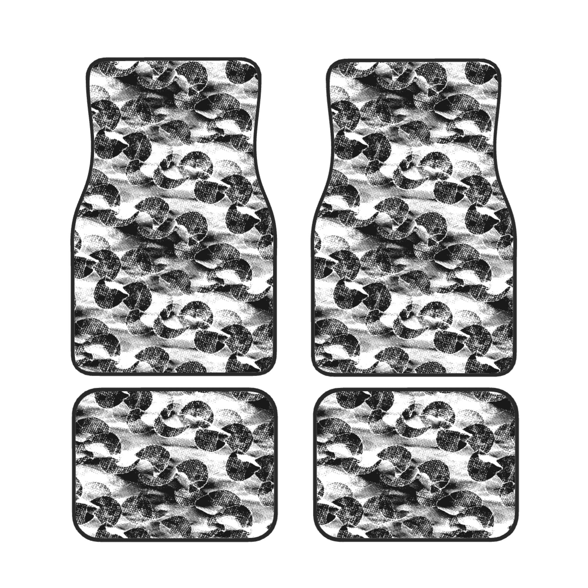 Gray Camouflage Pattern Universal Fit Carpet Floor Mats For Car Suv Van ...