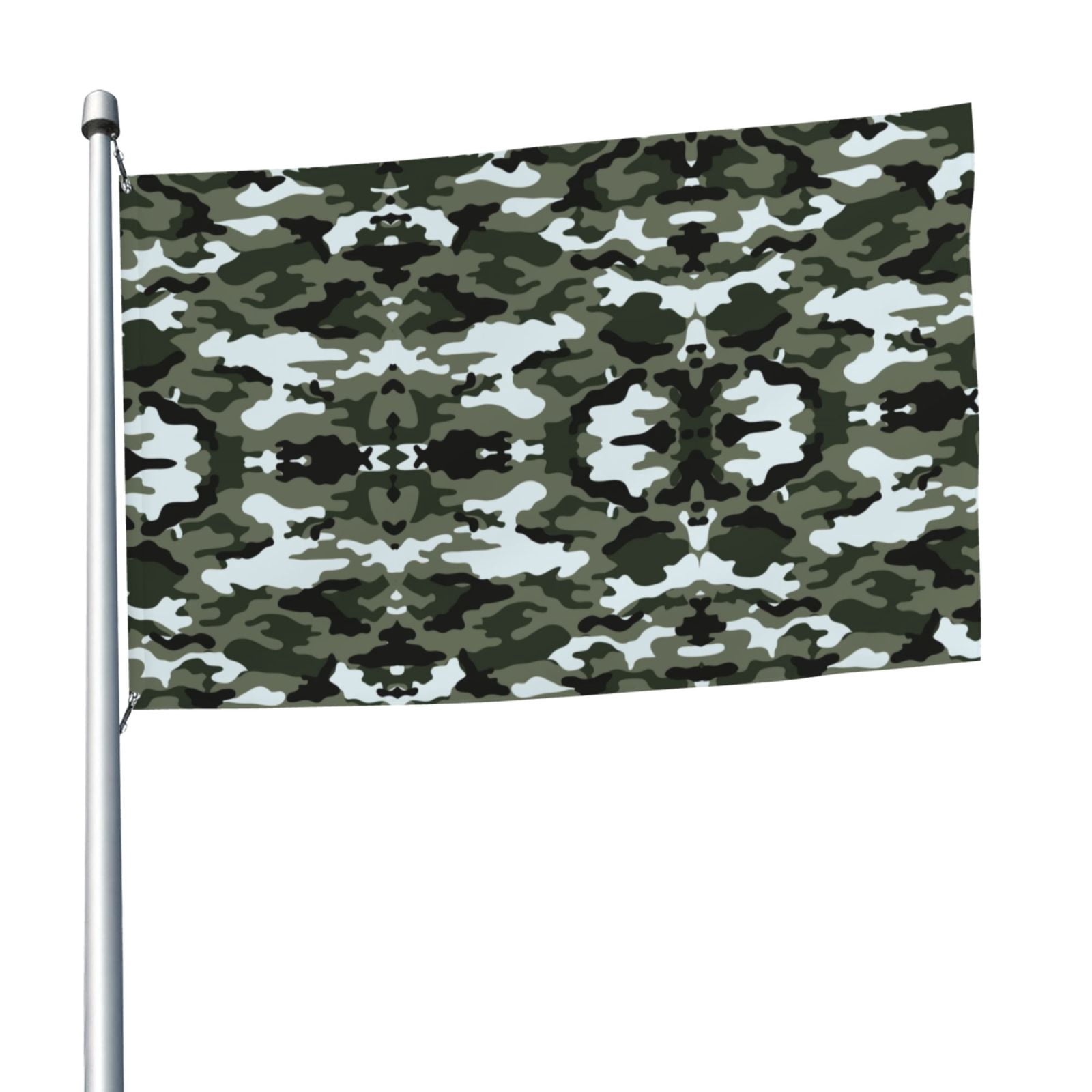 Gray Camouflage Print Flag 5x8 Ft Print Vivid Color Outdoors Indoors ...