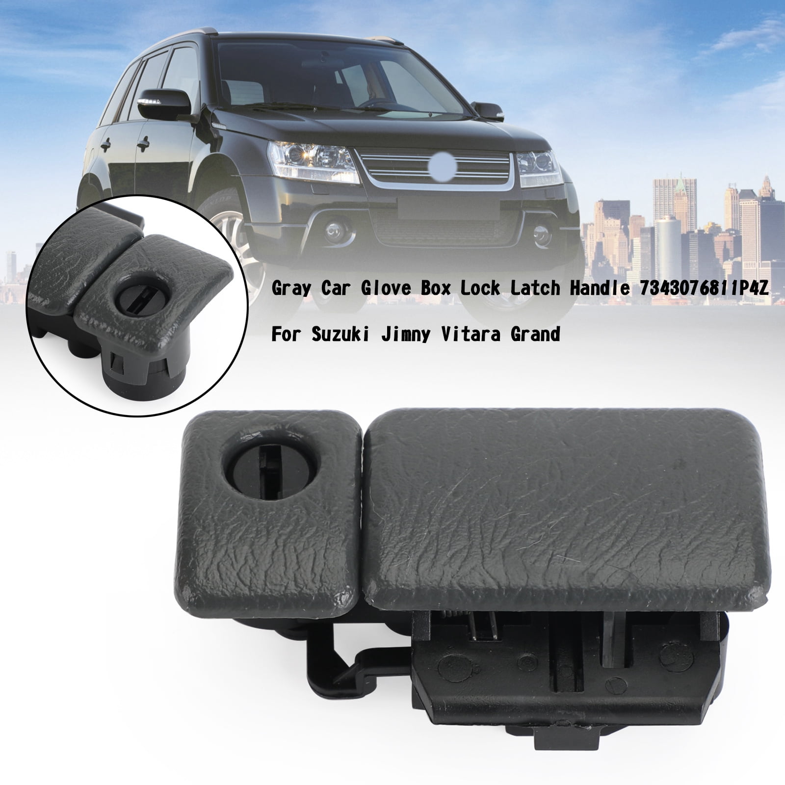 Gray Car Glove Box Lock Latch Handle 7343076811P4Z For Suzuki Jimny ...