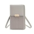 Gray Casual Phone Crossbody Bag For Ladies Square Shape With A Lock ...