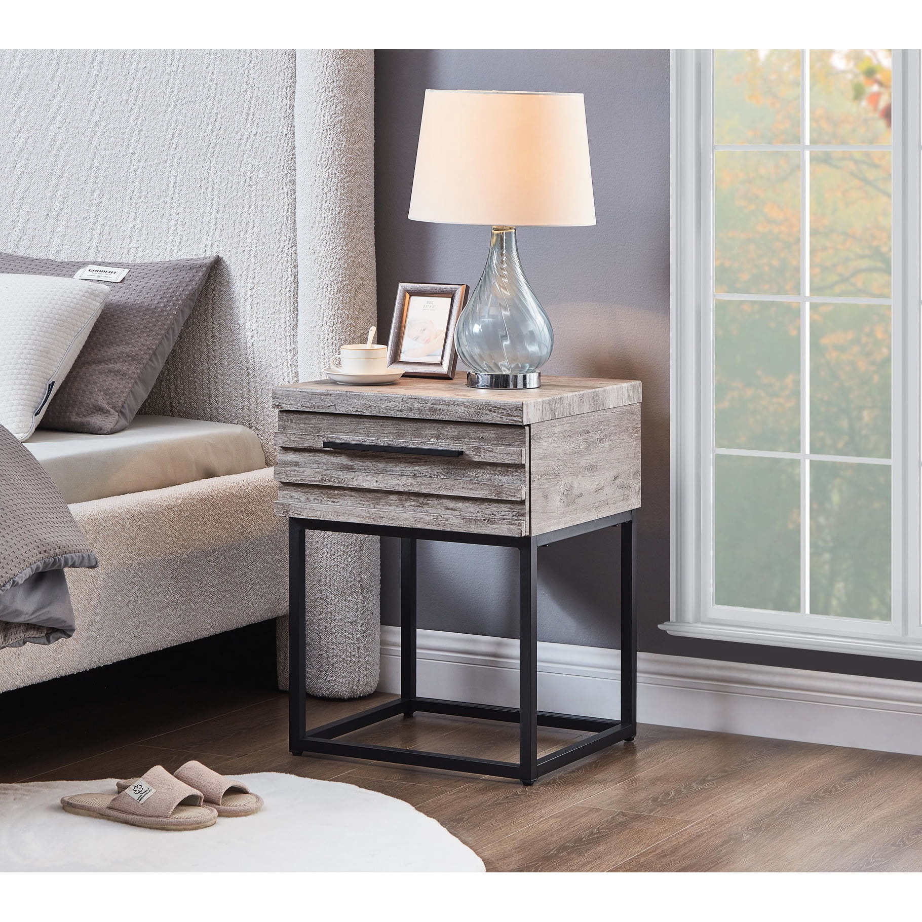 Gray Celestial End Table With Drawer - Enhance Your Home. Made Quality ...