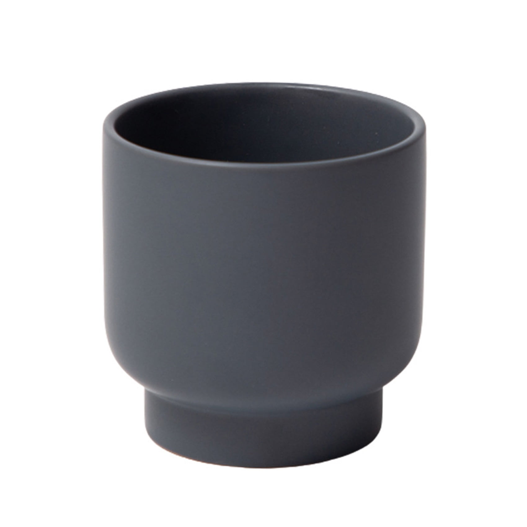 Gray Ceramic Flower Pots Planters with Drainage Hole Plug for Home ...