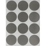 Gray Color-Coding Label Dots 38mm (1.5 inch) inch Round Labeling ...
