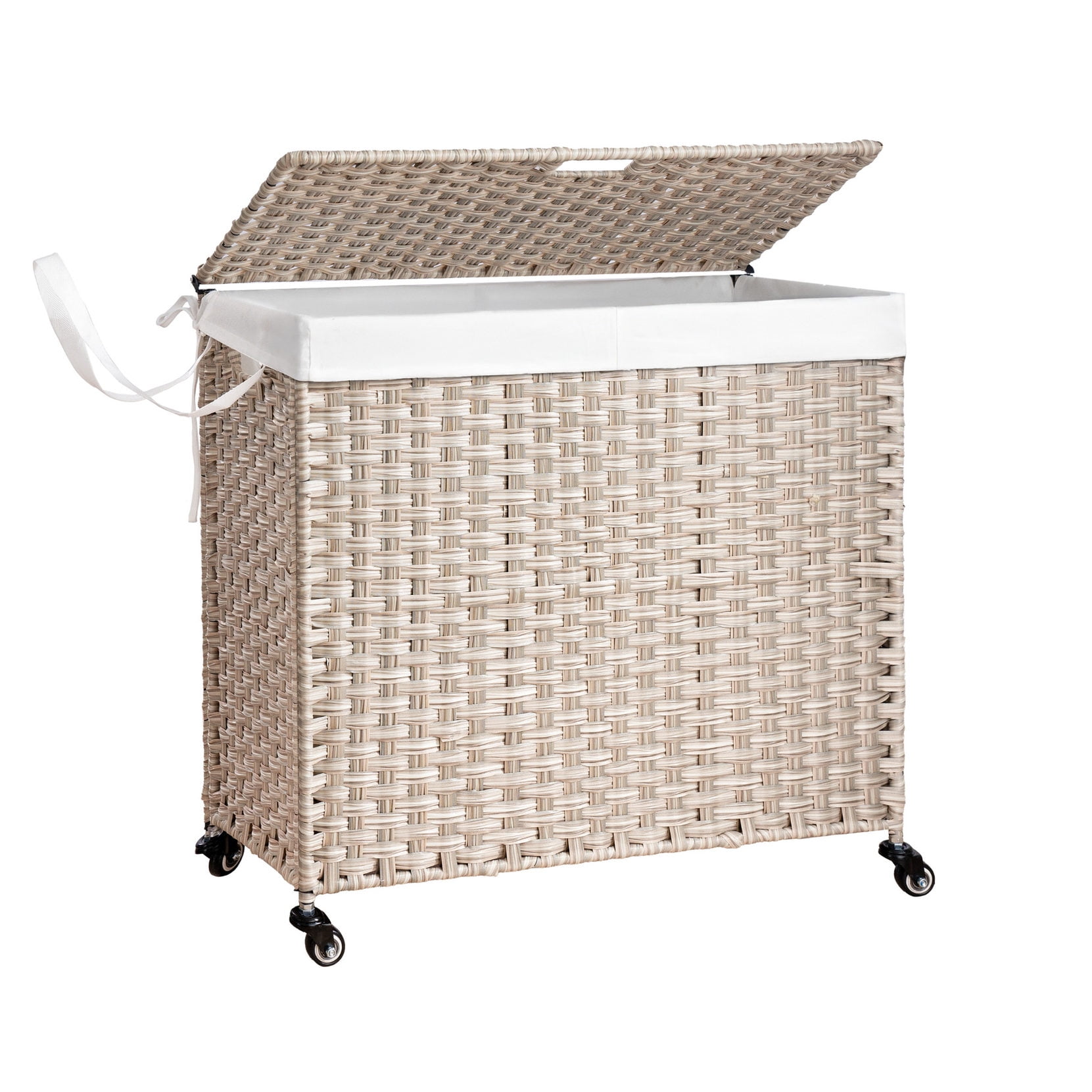 Gray Color Hamper - Knock - down Structure - Limited Space Use / Saves ...