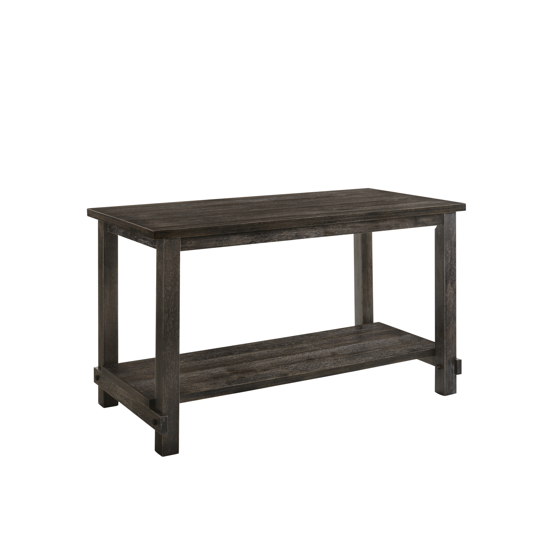 Gray Counter Height Table - Square Legs, Functional Bottom Shelf For ...