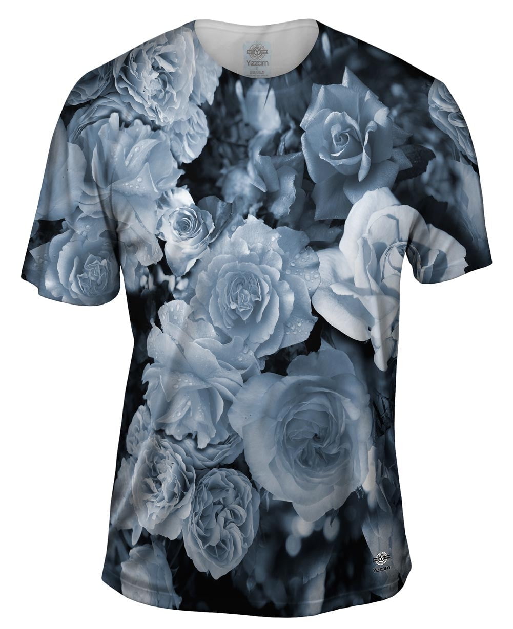 Gray Day Rose Bouquet Mens T-Shirt All Over Print - Walmart.com