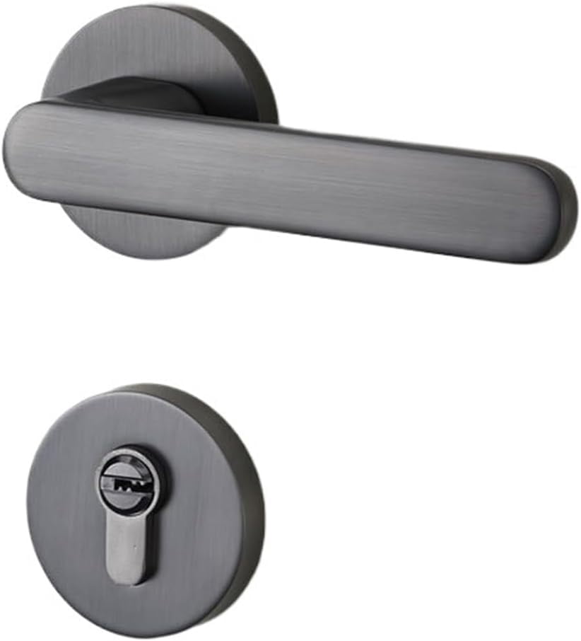 Gray Door Lock Indoor Bedroom Household Magnetic Silent Split Lock Door ...