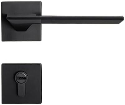 Gray Door Lock Modern Minimalist Bedroom Silent Solid Wood Black Split ...