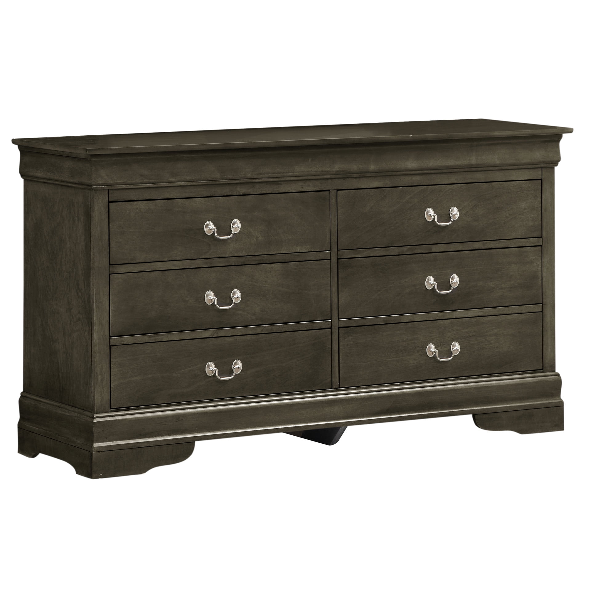 Gray Dresser In Traditional Bedroom - 5 Drawers And Beyond, Bases ...