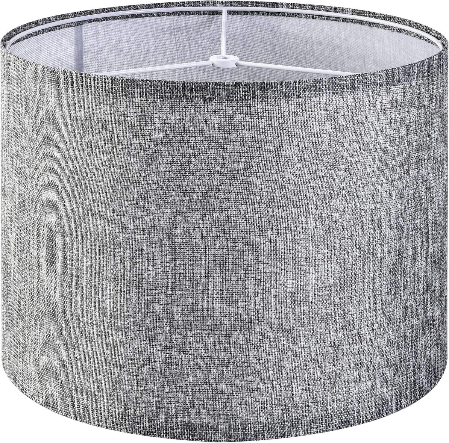 Gray Drum Lamp Shades Medium 13" Top x 13" Bottom x 10" High (Spider ...