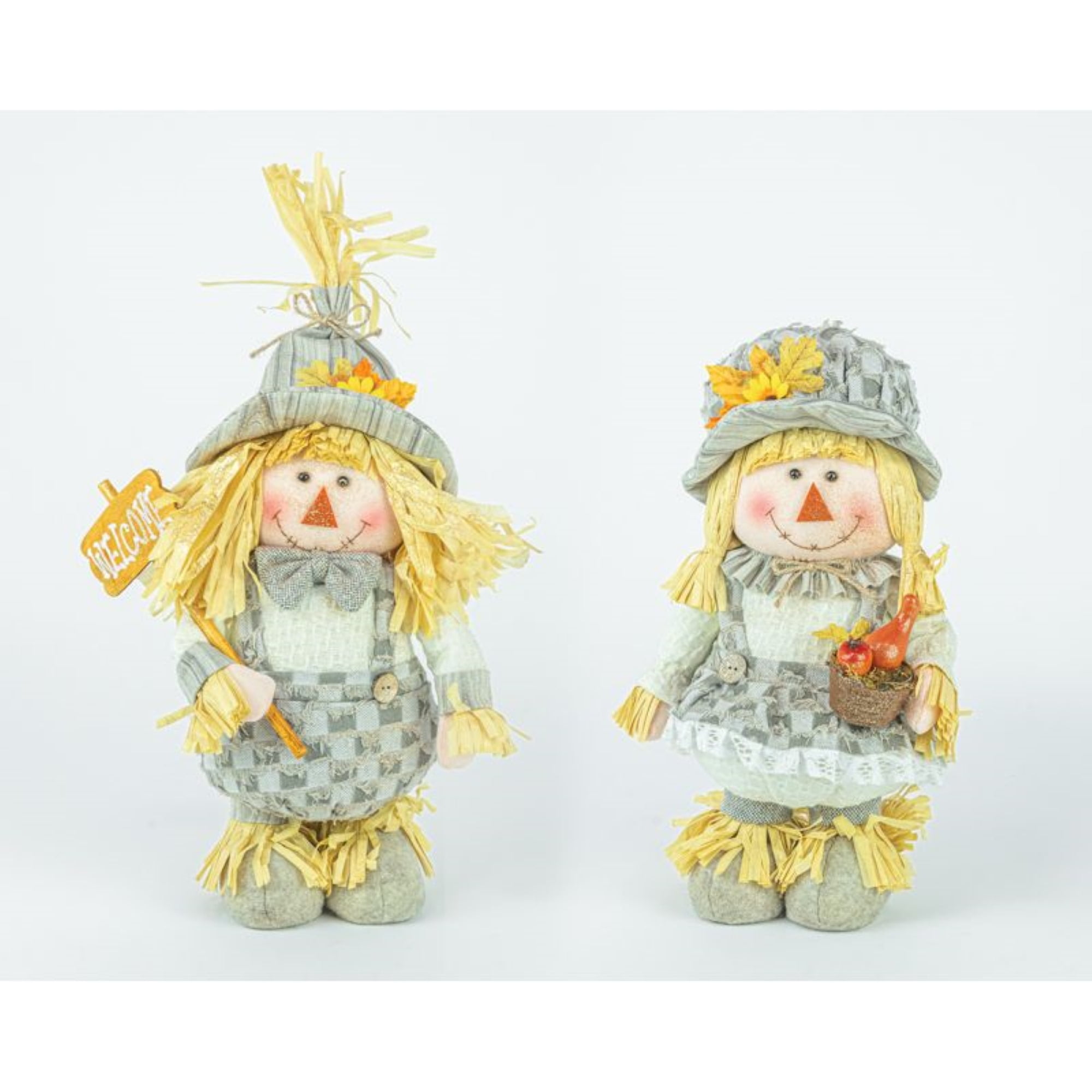 Gray Fall Scarecrow Stander Set - Walmart.com