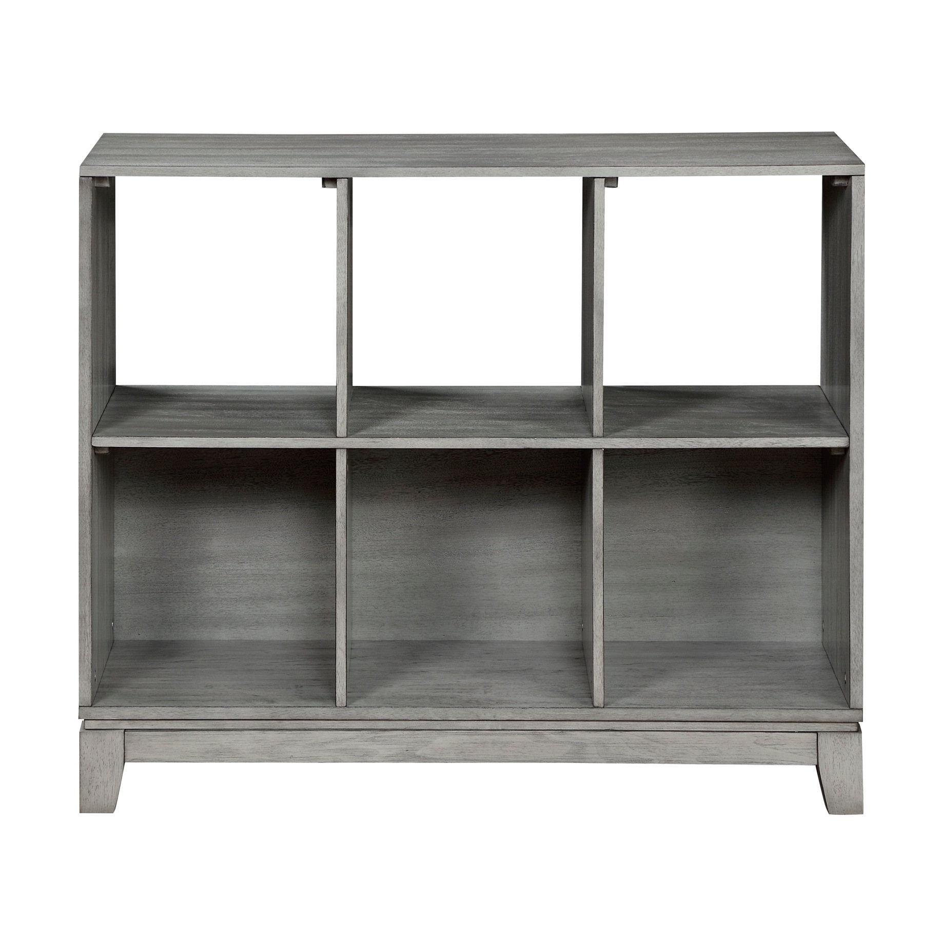 Gray Finish - 6-Shelf Storage - Bedroom, Living Room or Home Office ...